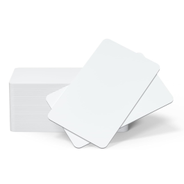 Witte Premium PVC-kaart 86 x 54 mm, pakket van 100