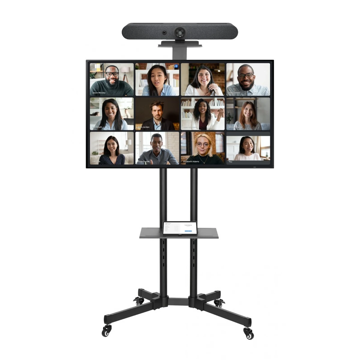 Pakket Logitech video conference Oplossing Google Meet + Beeldscherm ...