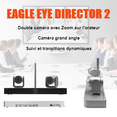 Premium kit video conference voor grote vergaderzaal (3 camera's)