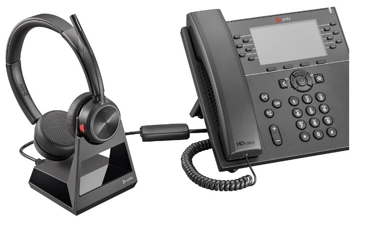 Headset draadloos Poly Savi 7310 Kantoor, Mono, Microsoft , S7310 CD-M